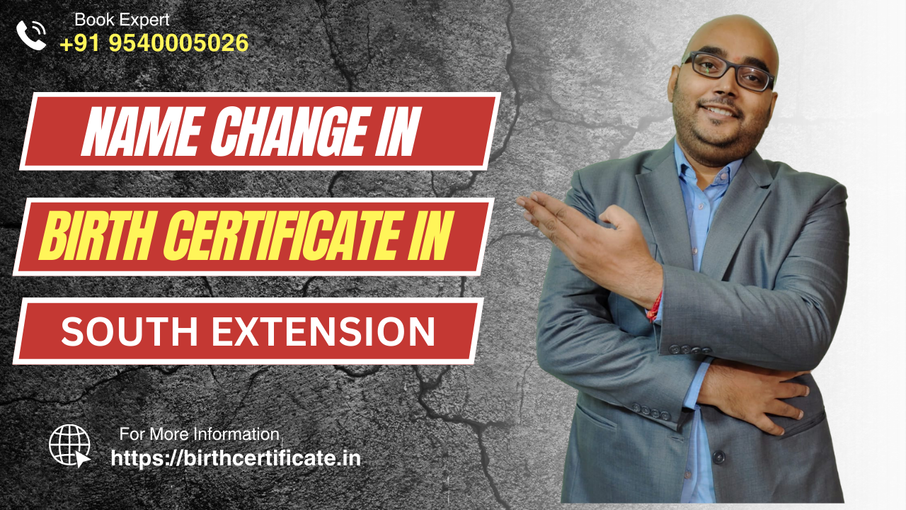 Name Change in Birth Certificate in South Extension